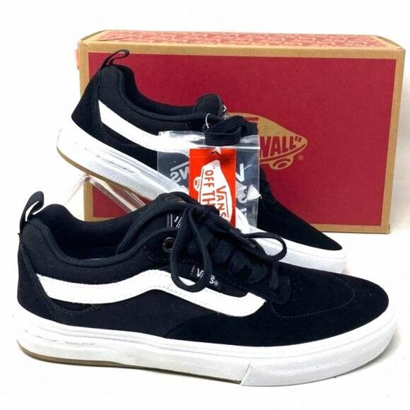 Vans | Shoes | Vans Kyle Walker Shoes Black Suede Canvas Skate ...